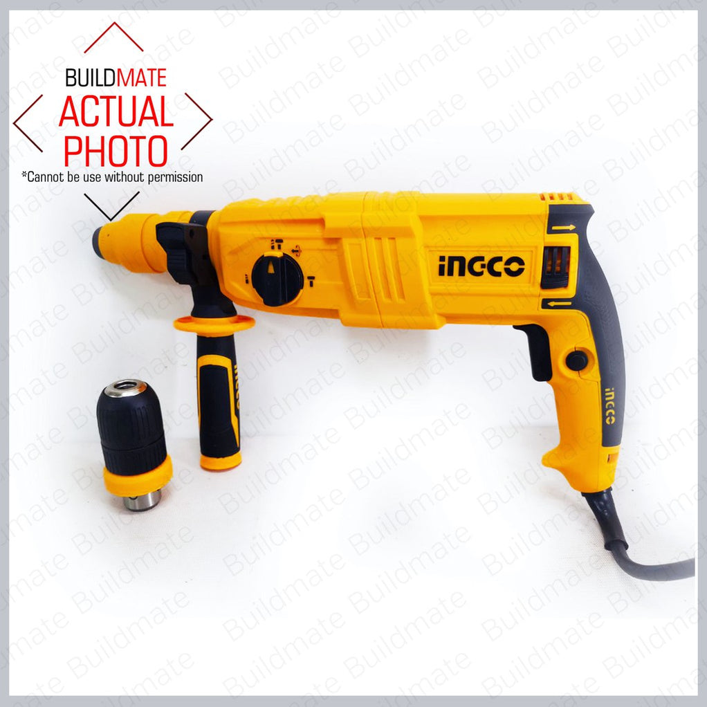 INGCO Rotary Hammer SDS Plus System 800W RGH9028-2 +FREE TAPEMEASURE ...