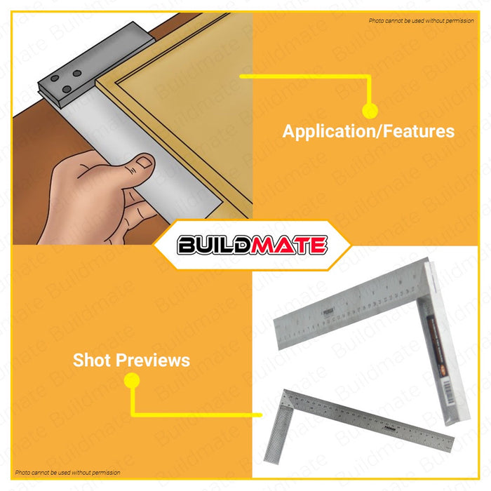 PROMAN GERMANY / HOYOMA JAPAN Aluminum Try Square 12" ATS12 100% ORIGI ...