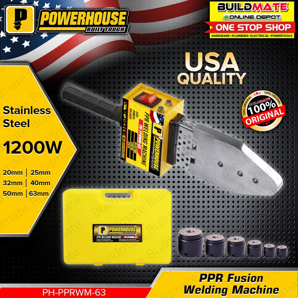 POWERHOUSE PPR Fusion Welding Machine 20-63mm PH-PPRWM-63 •BUILDMATE ...