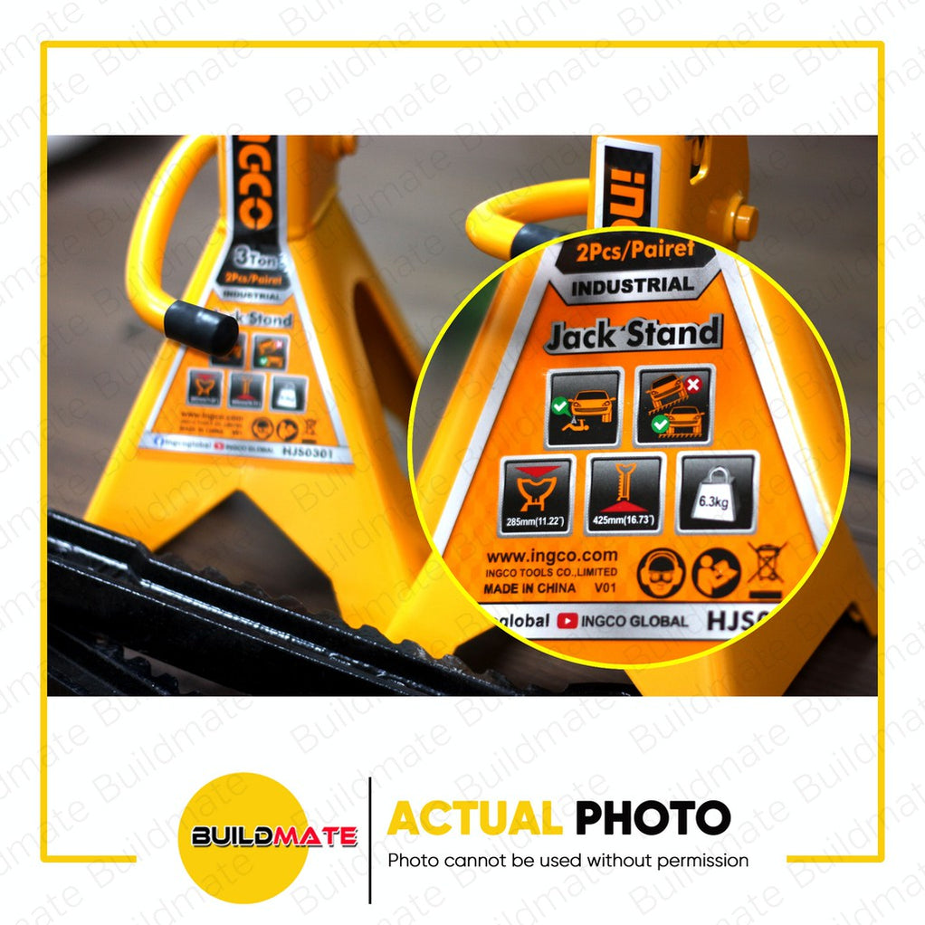 INGCO Jack Stand 3 Tons HJS0301 •BUILDMATE• IHT — Buildmate