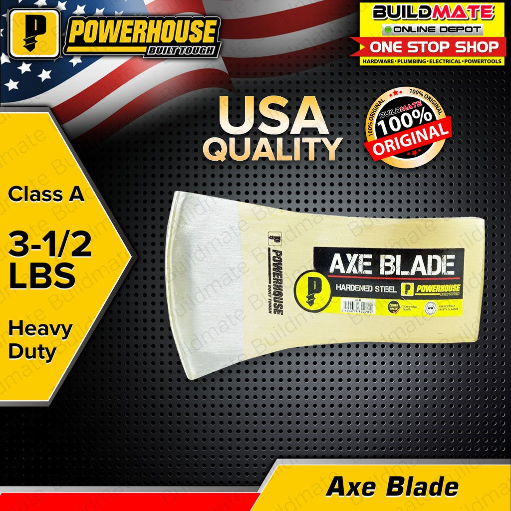 POWERHOUSE Axe Blade 3-1/2 LBS Hardened Steel •BUILDMATE• PHHT — Buildmate