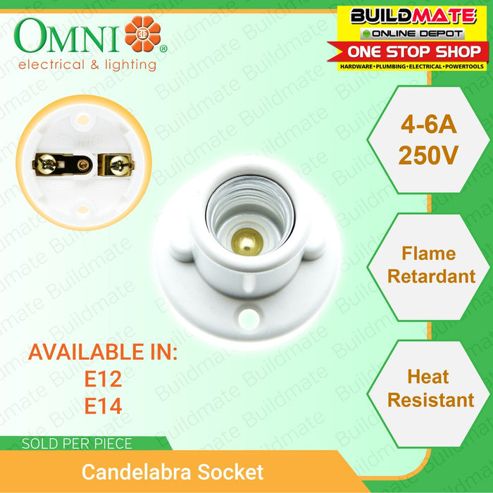 [WHOLESALE] (24PCS) OMNI Candelabra Bulb Socket Receptacle •BUILDMATE ...