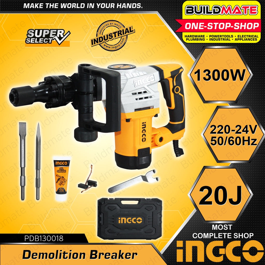 INGCO Demolition Hammer / Chipping Hammer 1300W PDB130018 / PDB13008 ...
