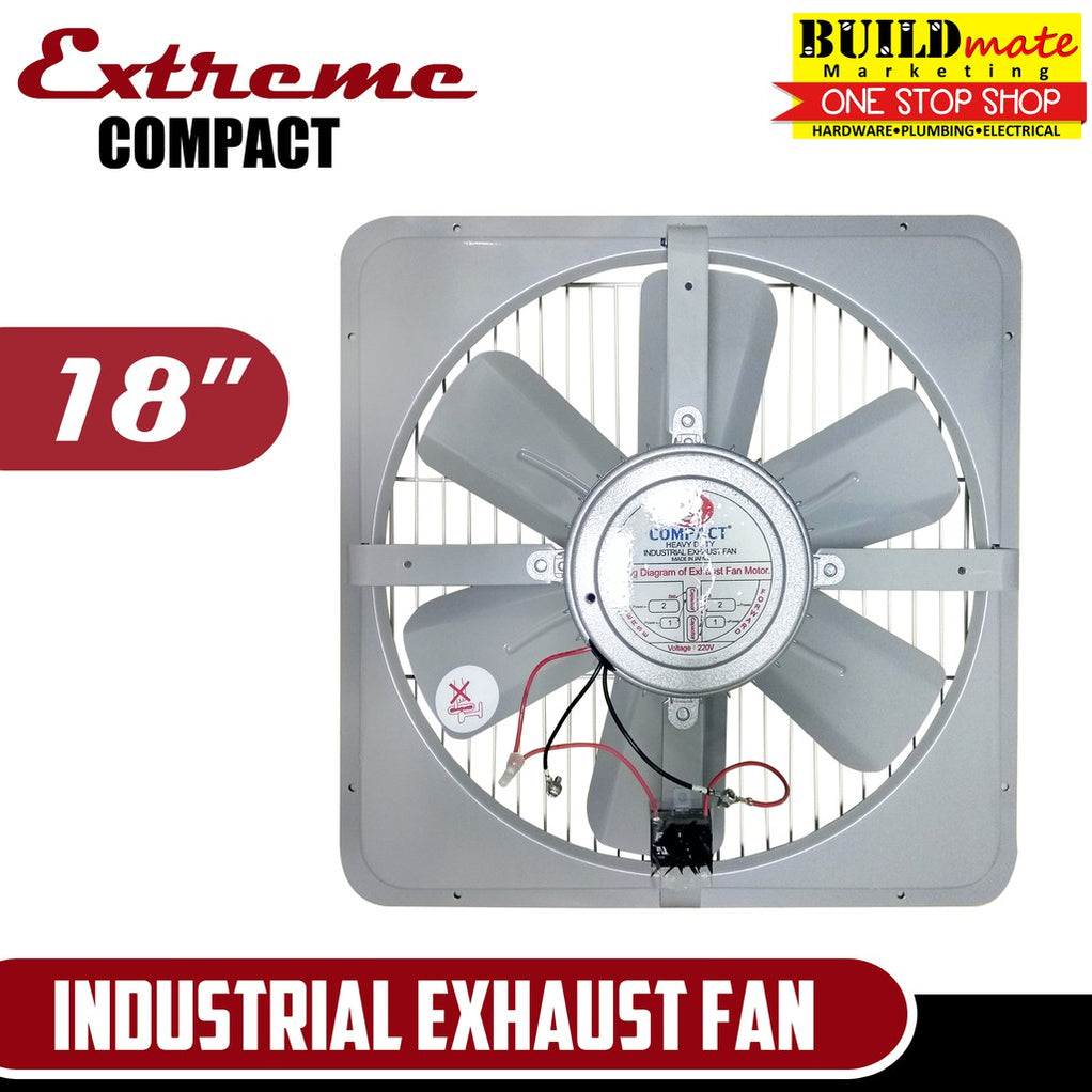 Extreme COMPACT Industrial Exhaust Fan 18" •BUILDMATE• — Buildmate