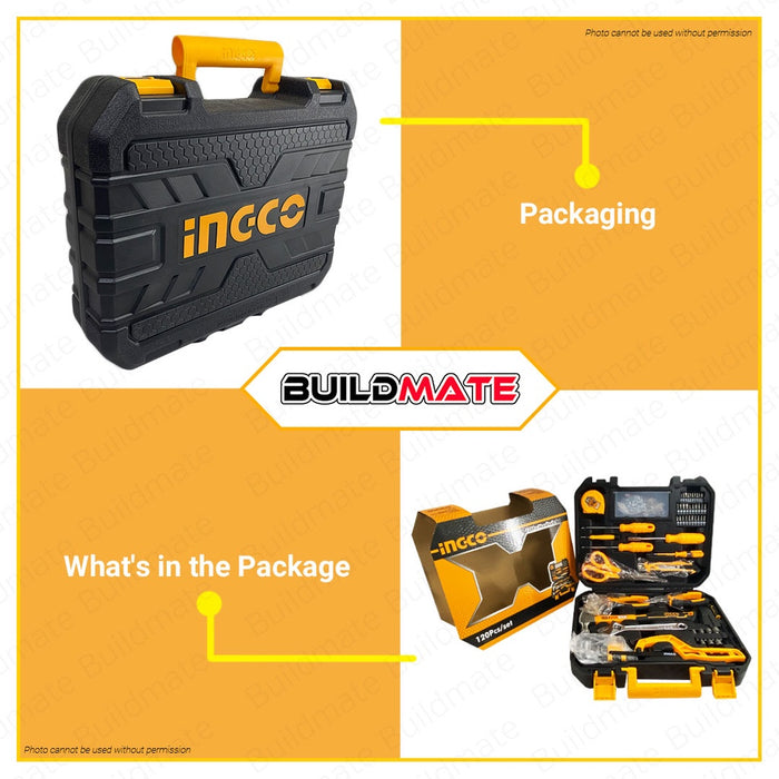INGCO 120 PCS Handtools Hand Tools Set HKTHP21201 •BUILDMATE• IHT — Buildmate