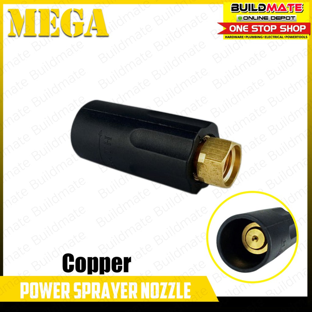 MEGA Power Sprayer Black Nozzle Copper Adapter Hose Coupling •BUILDMAT ...