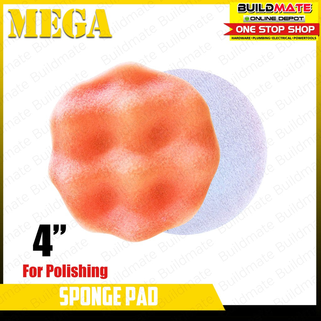 MEGA Sponge Pad 4" FOR POLISHING •BUILDMATE• — Buildmate