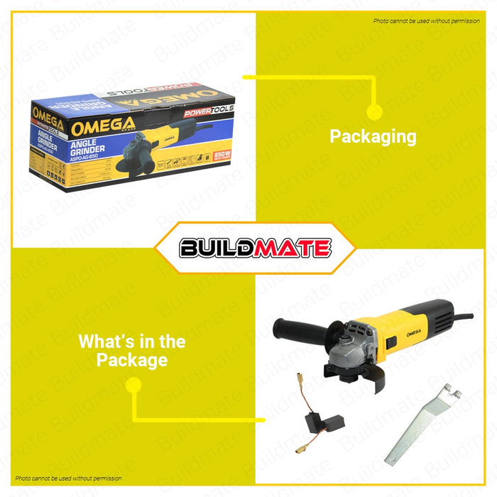 OMEGA Angle Grinder 850W ASPO-AG-850 •BUILDMATE• — Buildmate