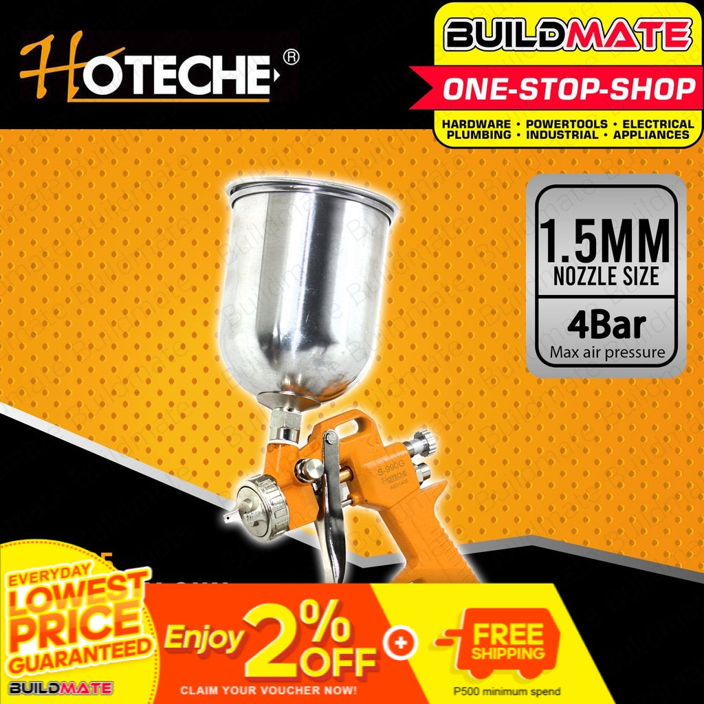 HOTECHE Air Paint Spray Gun 1.5mm 4Bar SOLD PER PIECE •BUILDMATE ...