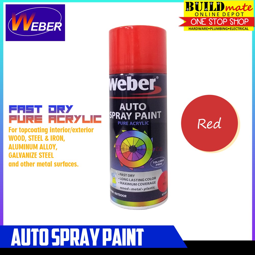 WEBER Auto Spray Paint SP-6 RED — Buildmate