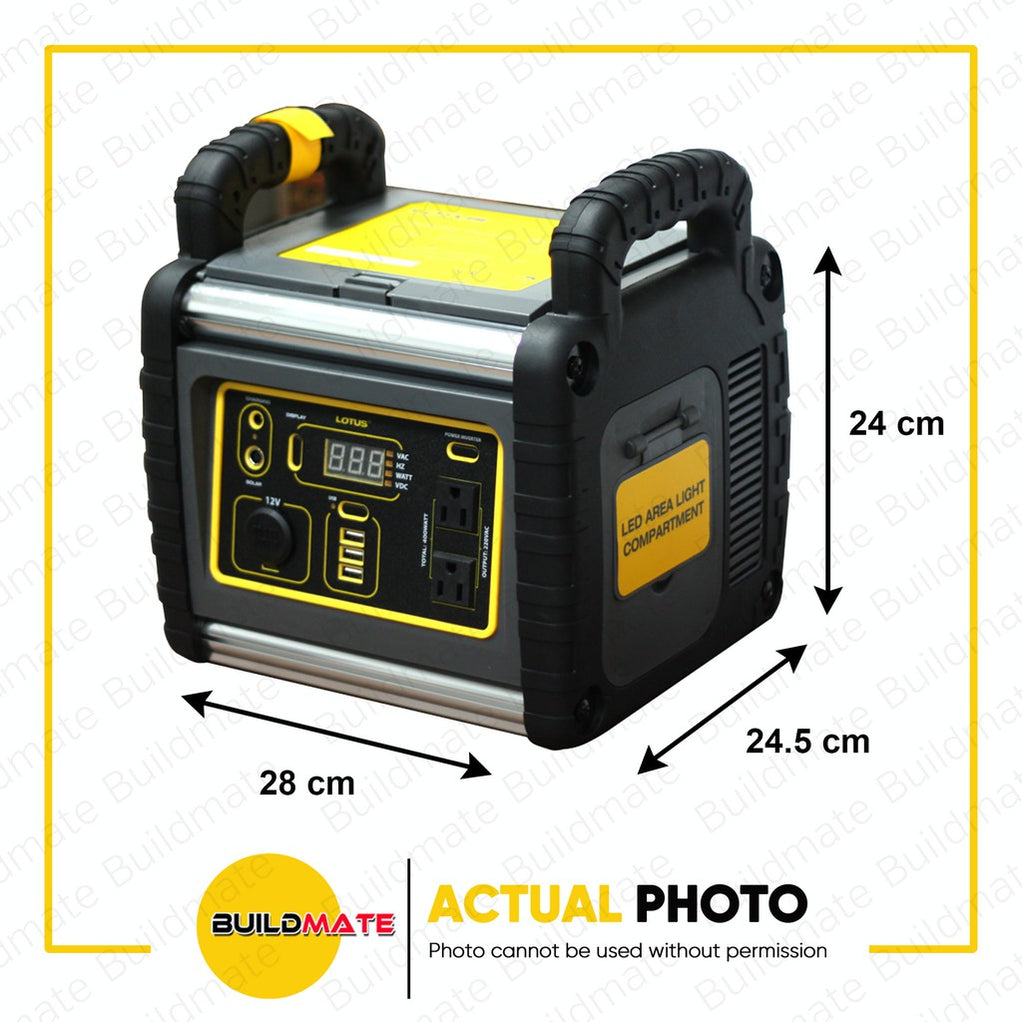 LOTUS 350W | 400W Li-Ion Cordless Rechargeable Portable Power Station ...