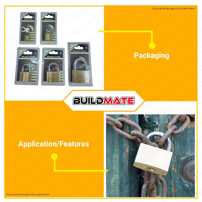 MASTER LOCK USA Economy Brass Padlock SOLD PER PIECE 100% ORIGINAL / A ...