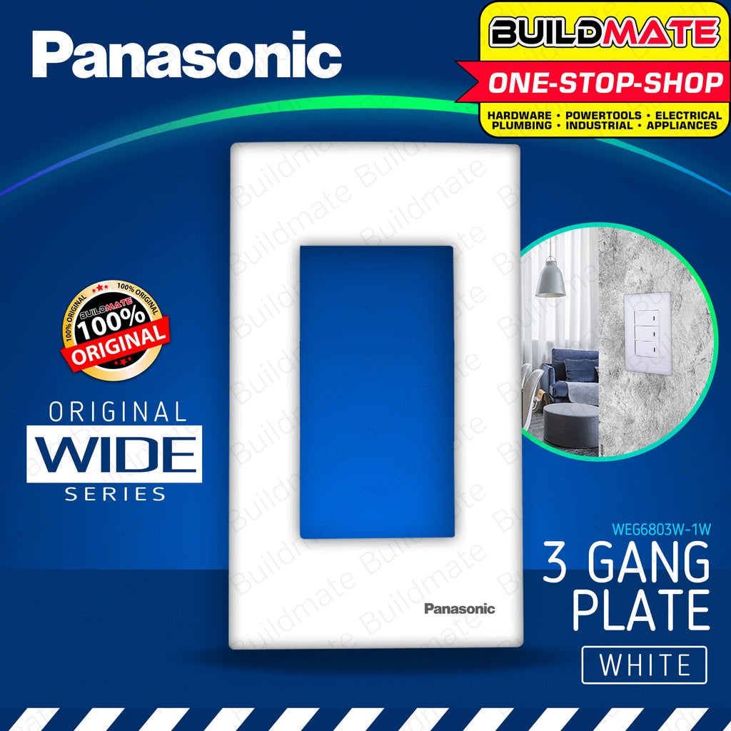 PANASONIC 3 Gang Plate Wide Series Plate White WEG6803W-1W 100% ORIGIN ...