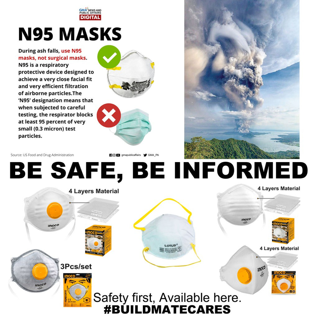 LOTUS LCM401 Filter Dust Mask NR95 (FILTRATION LEVEL IS HIGHER THAN N9 ...