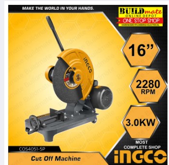 INGCO Industrial Chop Saw Cut Off Machine 16” 3.0KW (4HP) COS4051-5P I ...