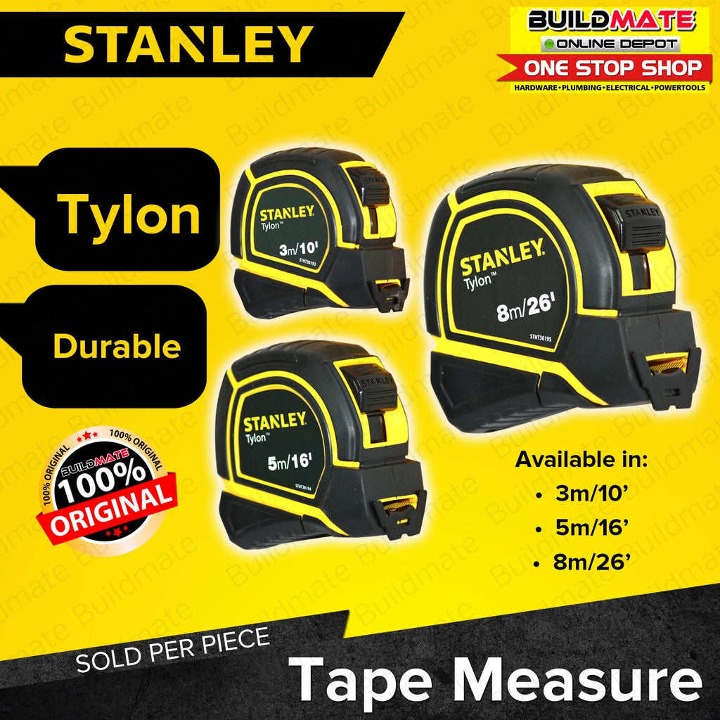 STANLEY Steel TYLON Measuring Tape Measure 5 meters 8 meters / Measuri ...