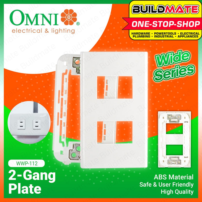 Omni 2-Gang Plate WWP-112 WIDE SERIES l 100% ORIGINAL / AUTHENTIC •BUI ...