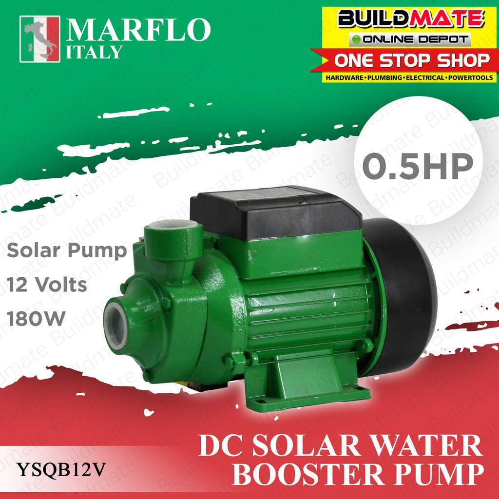 MARFLO ORIGINAL 12V DC Solar Water Booster Pump 0.5HP DC YSQB12V •BUIL ...