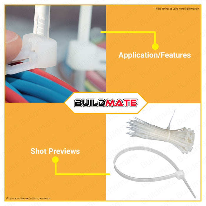 INGCO Nylon Cable Ties HCT4001 •BUILDMATE• HT2 — Buildmate
