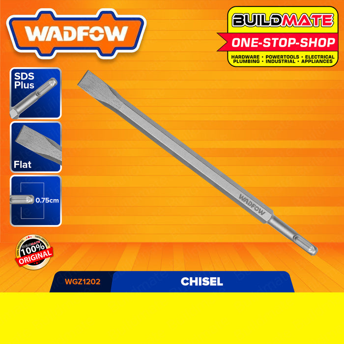 WADFOW SDS Plus Pointed Chisel | Flat Chisel 14X250MM | 14X250X20MM [S — Buildmate