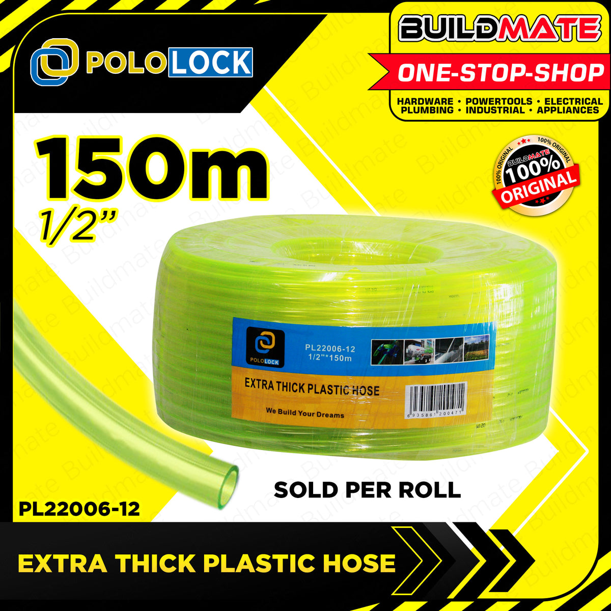 POLOLOCK / POLONET Extra Thick Plastic Level Hose 150m 1/2" For Garden ...