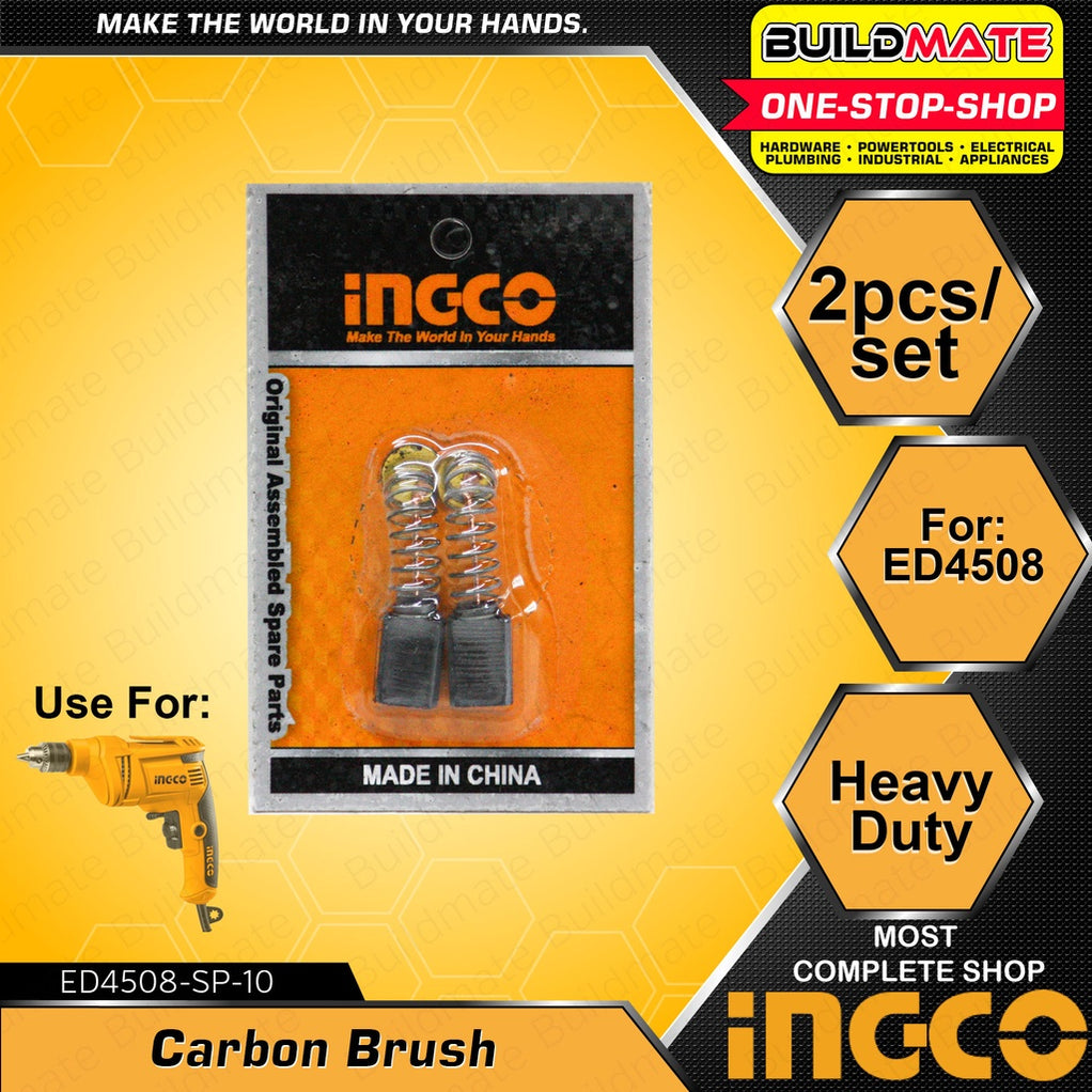 INGCO 2PCS/SET Carbon Brush for Impact Drill / Electric Drill Model Mo ...