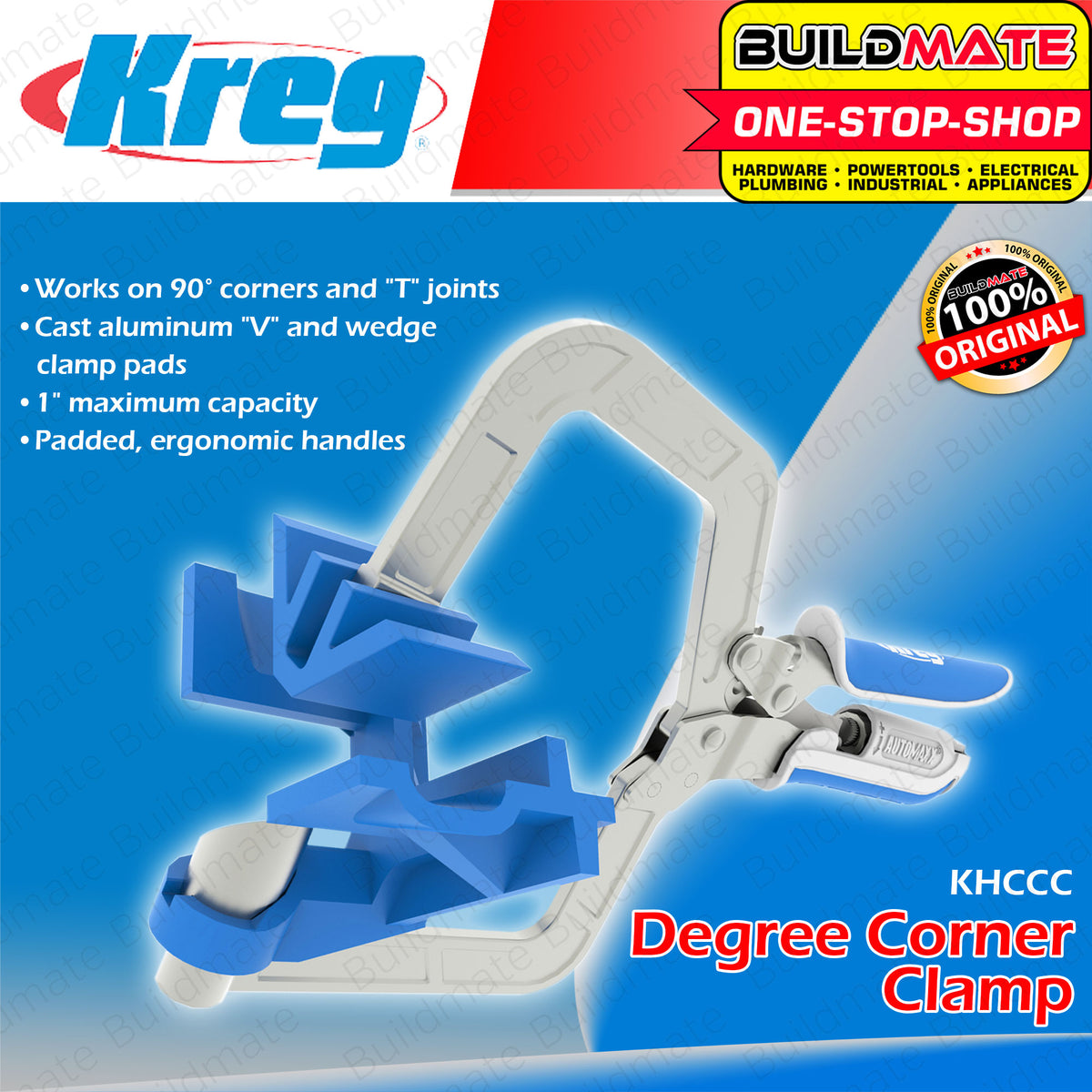 KREG Automaxx 90 Degree Corner Clamp KHCCC Woodworking DIY Tools •BUIL ...
