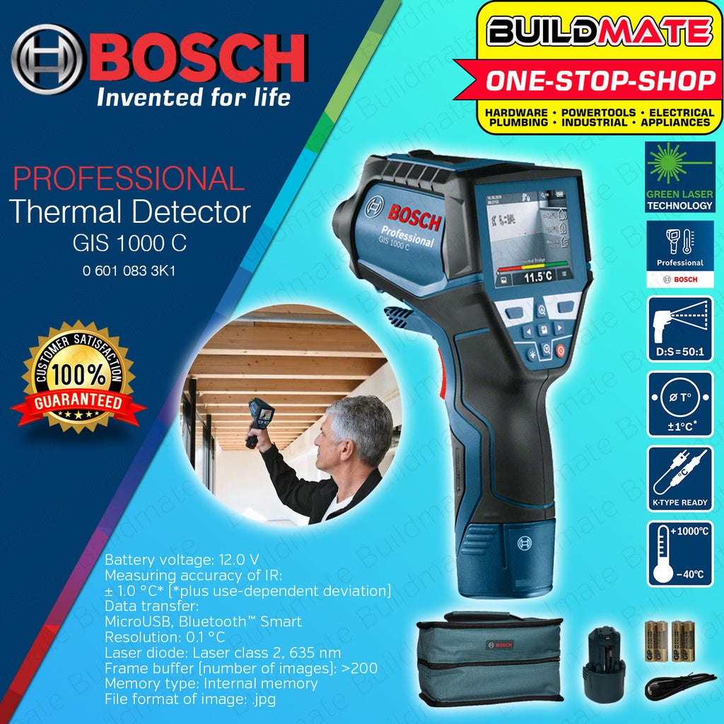 BOSCH Professional GIS 1000 C Thermo Thermal Infrared Camera Detector ...