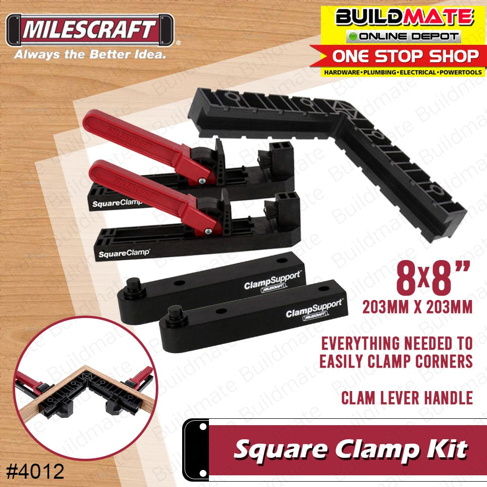 MILESCRAFT Square Clamp Kit 8"X8" #4012 •BUILDMATE• — Buildmate