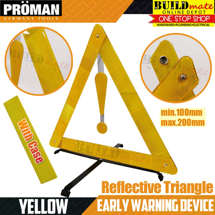 SHIMARU | PROMAN 2 PCS Reflective Triangle EWD Early Warning Device Re ...
