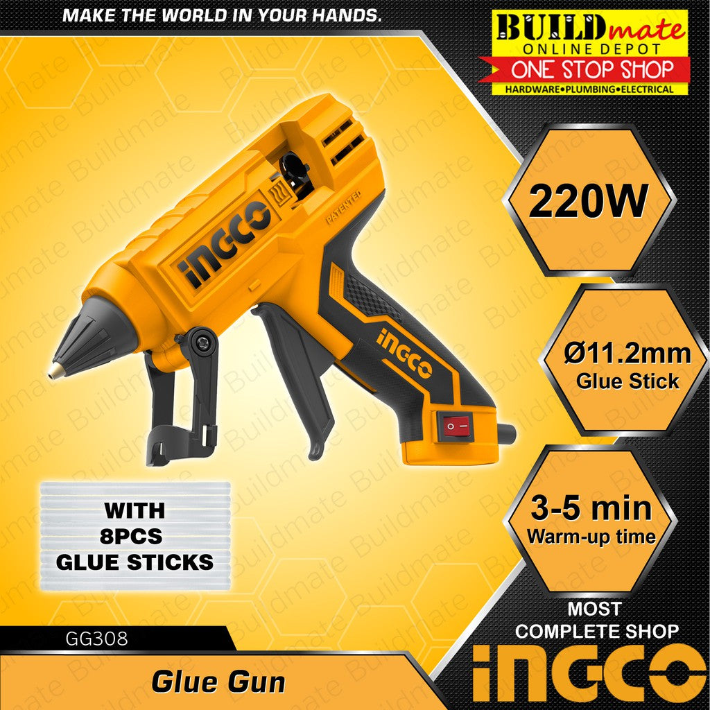 INGCO Glue Gun 220W GG308 •BUILDMATE• IPT — Buildmate