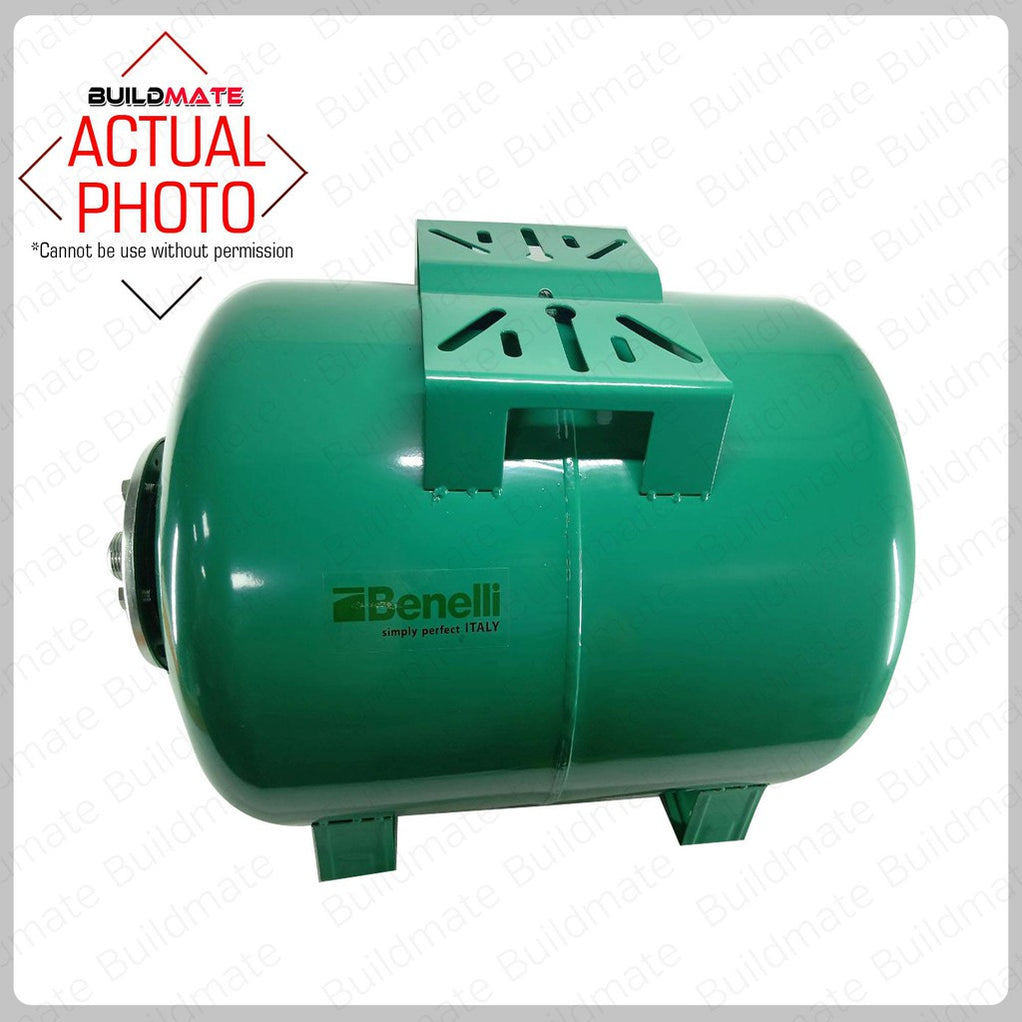 BENELLI Horizontal Bladder Tank 60L+ Switch, Gauge and Hose •BUILDMATE ...