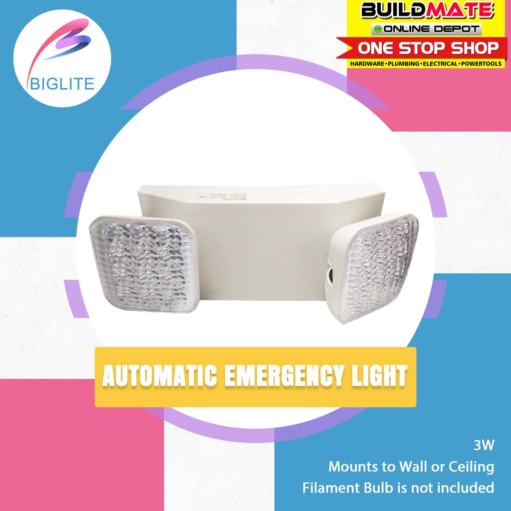 BIGLITE LED Automatic Emergency Light 3W AEL-270 •BUILDMATE• — Buildmate