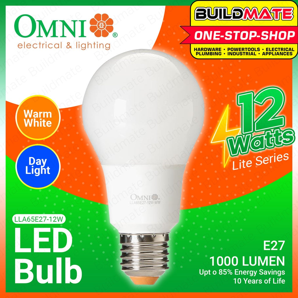 OMNI LED Lite A65 Bulb 12W LLA65E27-12W •BUILDMATE• — Buildmate