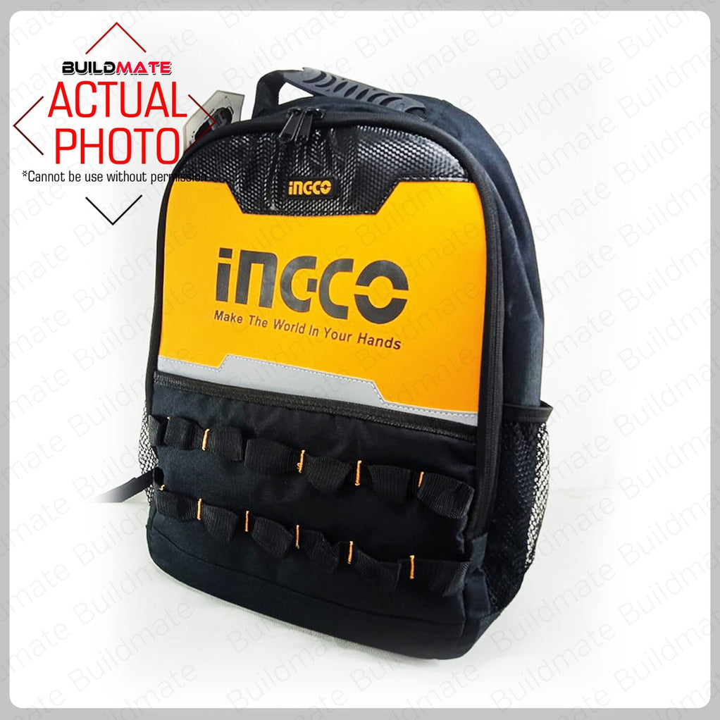 BUILDMATE Ingco Tools Backpack Heavy Duty Electrician Tool Kit Storage ...