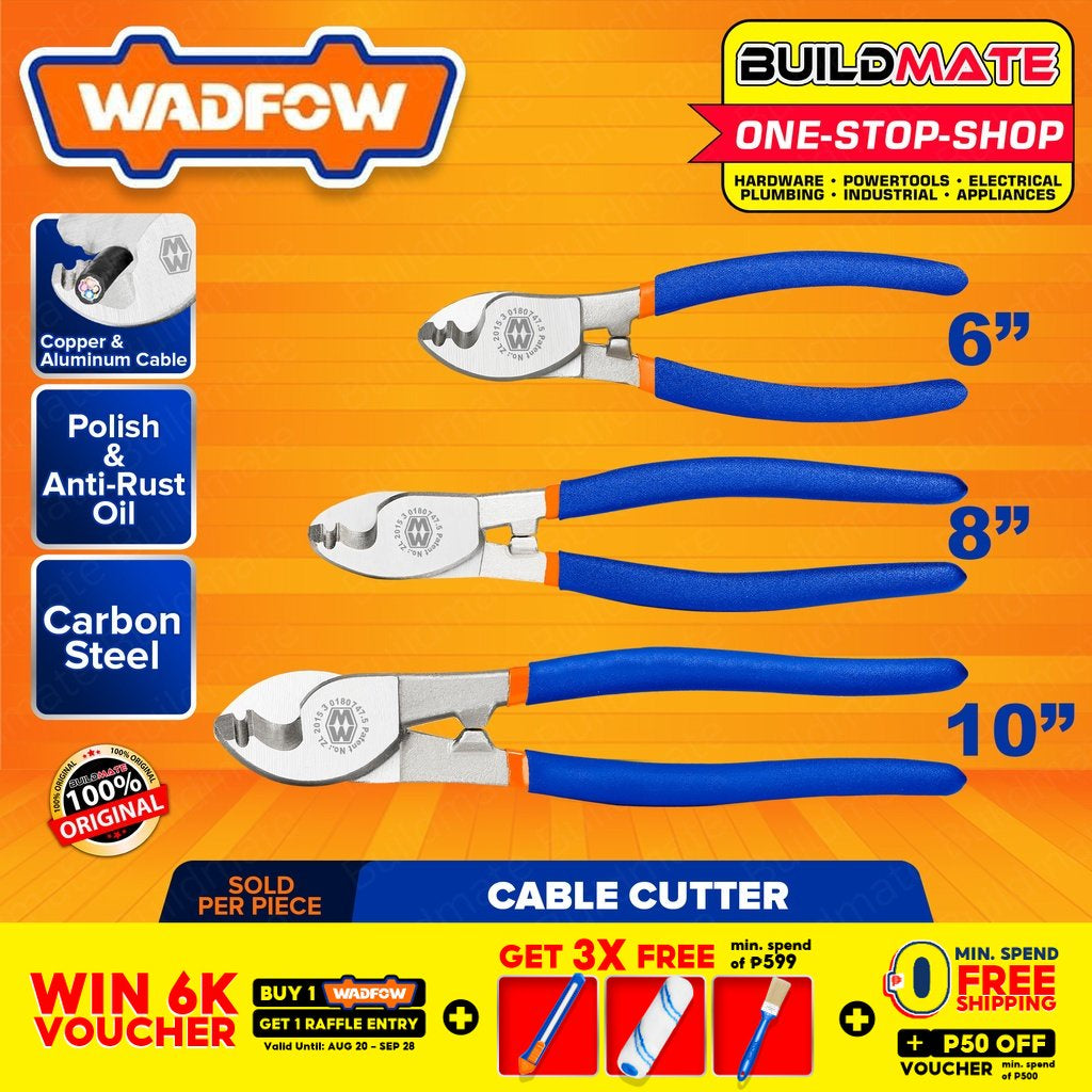 WADFOW Cable Cutter 6" | 8" | 10" Inch Cable Wire Cutters Cutting [SOL ...