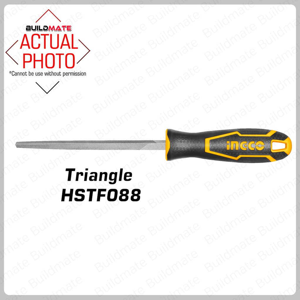 BUILDMATE Ingco Steel File 200mm (8") Round / Triangle / Half-Round T1 ...
