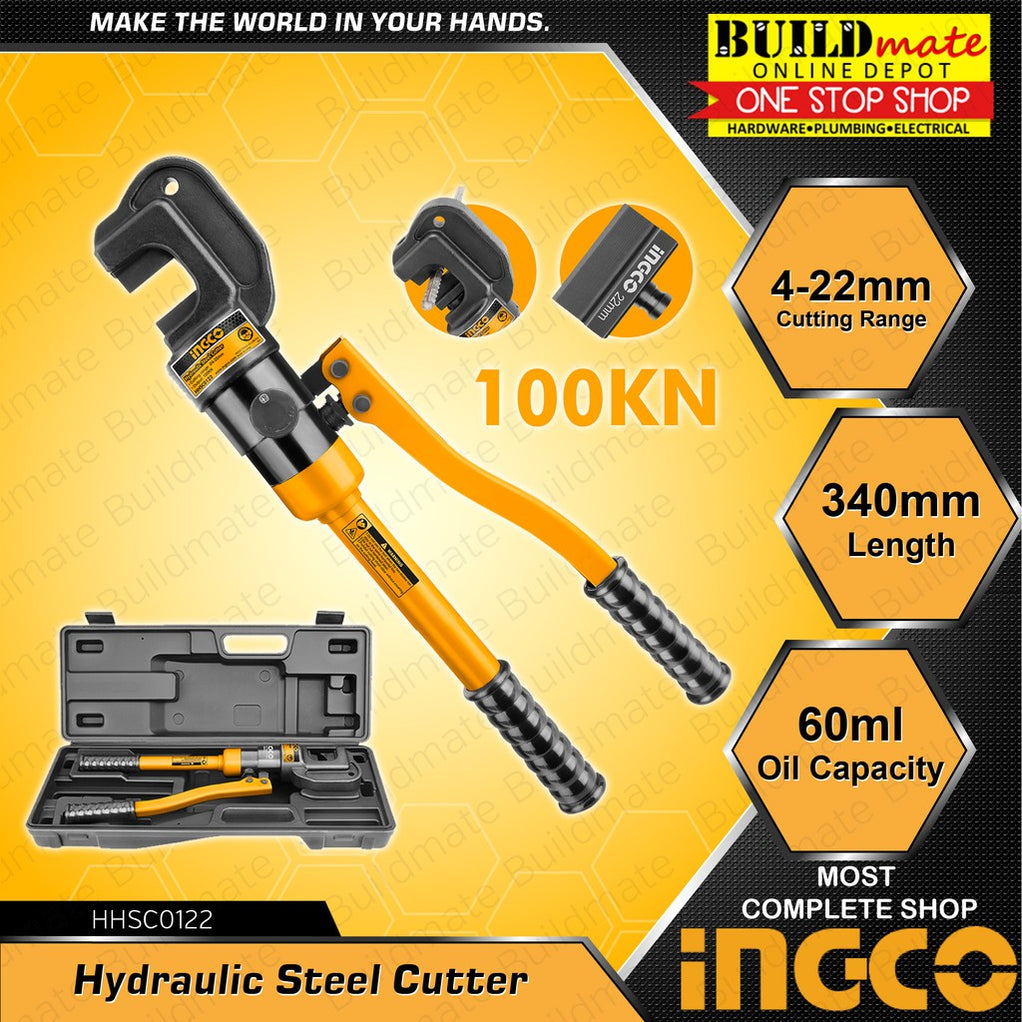 INGCO Hydraulic Steel Cutter 22mm HHSC0122 +FREE PUTTY TROWEL •BUILDMA ...