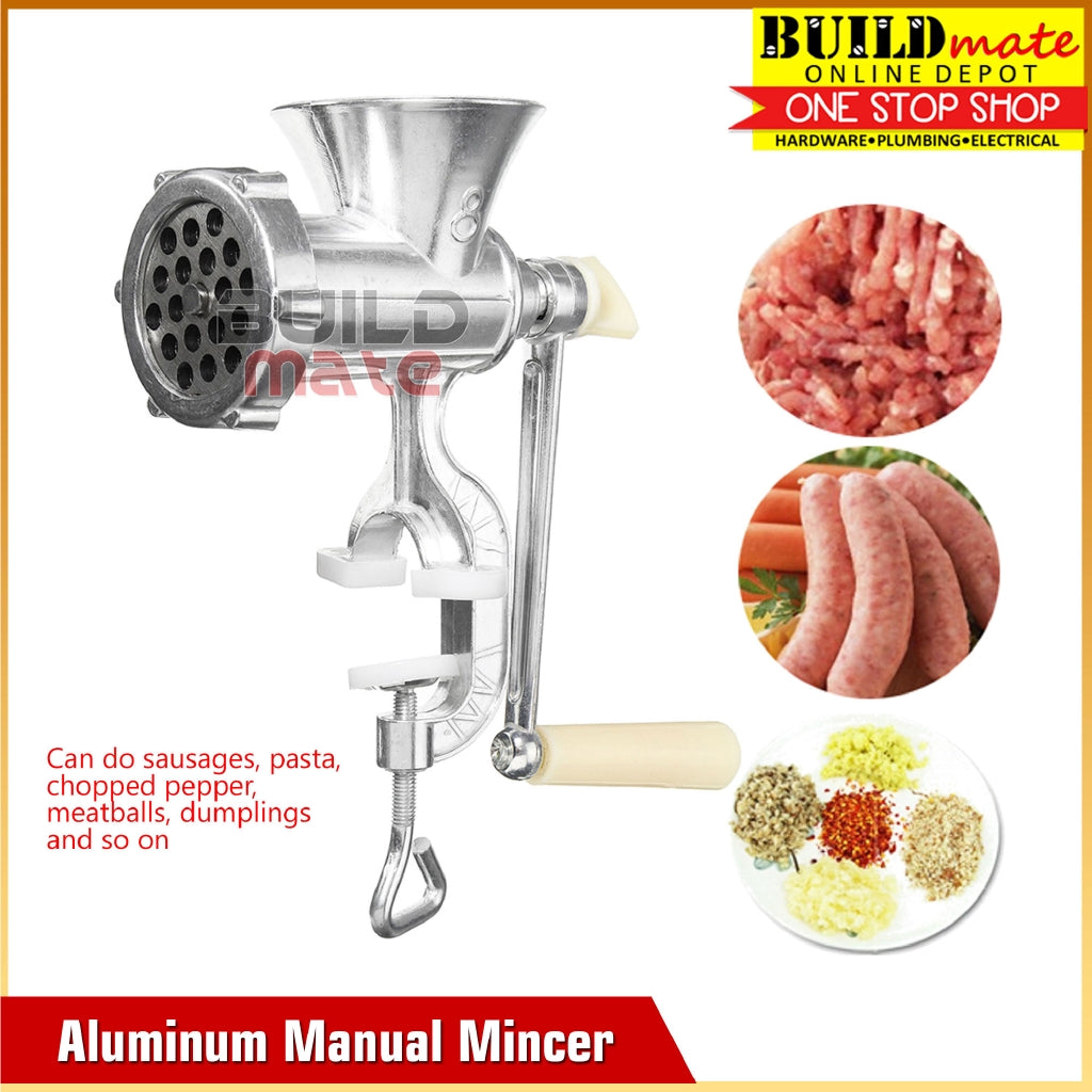Aluminum Manual Meat Mincer (Table Vise) #8 •BUILDMATE• — Buildmate