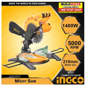 [BUY 1 TAKE ALL!] INGCO Aluminum Miter Mitre Saw Cutter 1400W 8-1/4" B — Buildmate