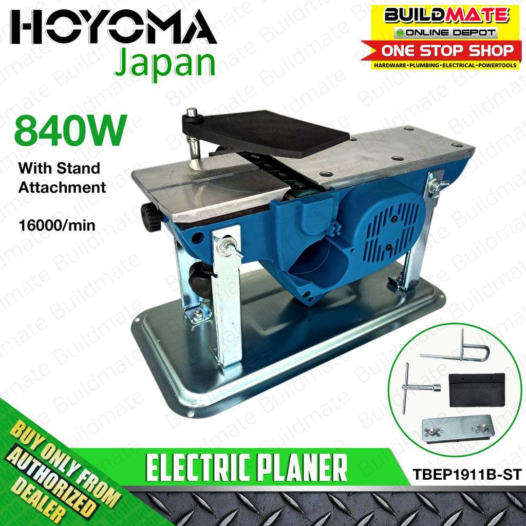HOYOMA JAPAN Electric Planer With STAND Attachment TBEP1911B-ST •BUILD ...