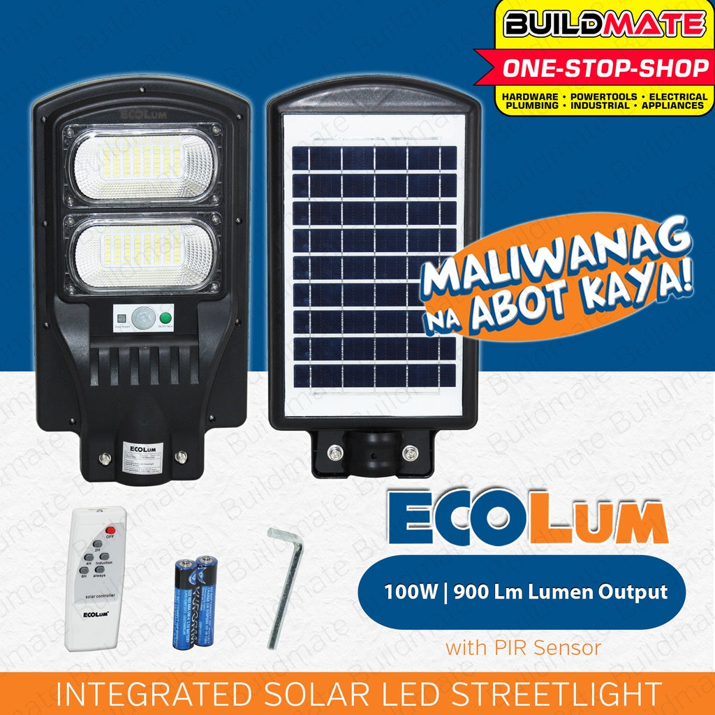 ECOLUM FIREFLY Solar LED Light Streetlight 100W CSL51100DL | 150W CSL5 ...