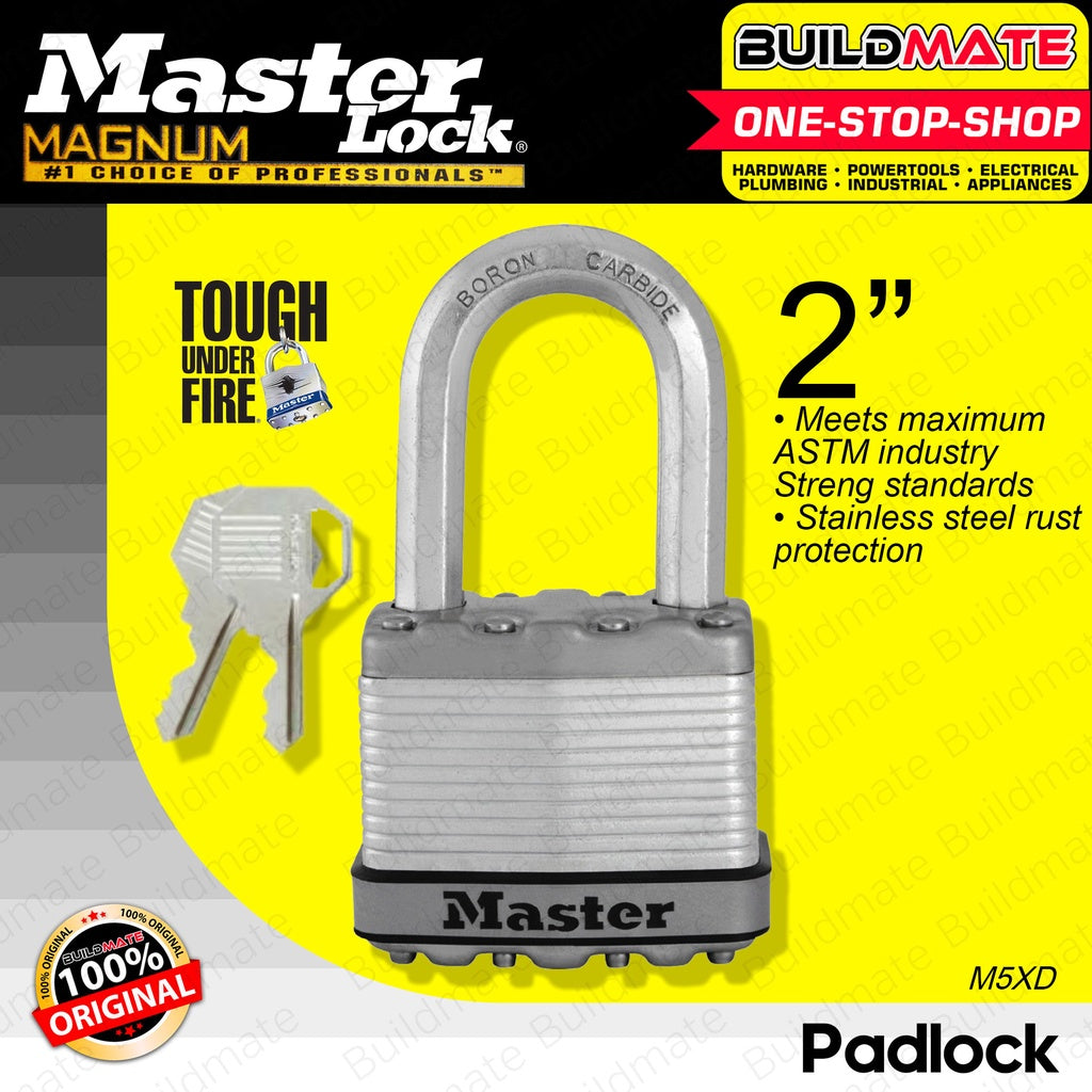 MASTER LOCK Magnum Series Padlock 50mm #M5XD 100% ORIGINAL / AUTHENTIC ...