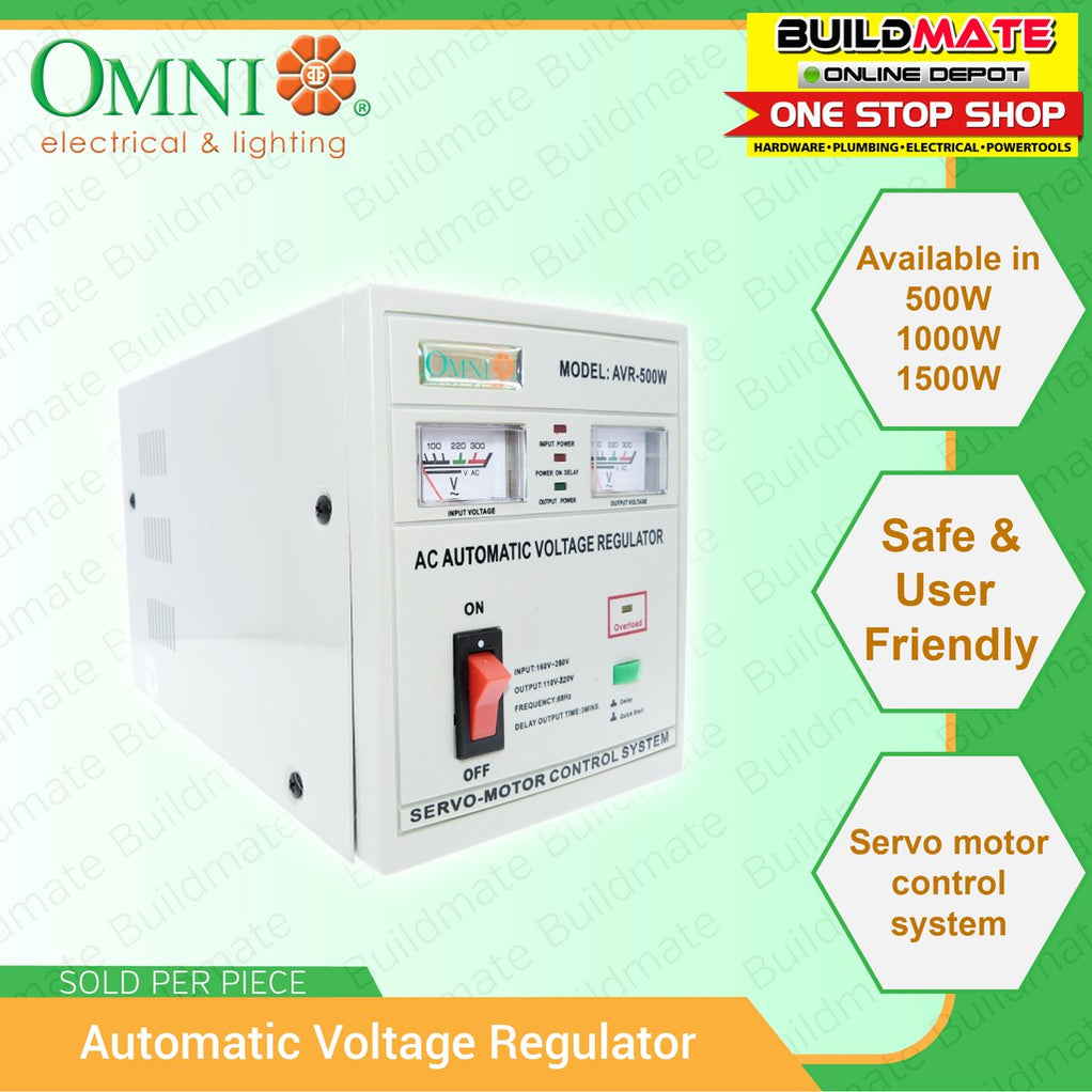 Omni Automatic Voltage Regulator AVR-500/1000/1500 •BUILDMATE• — Buildmate