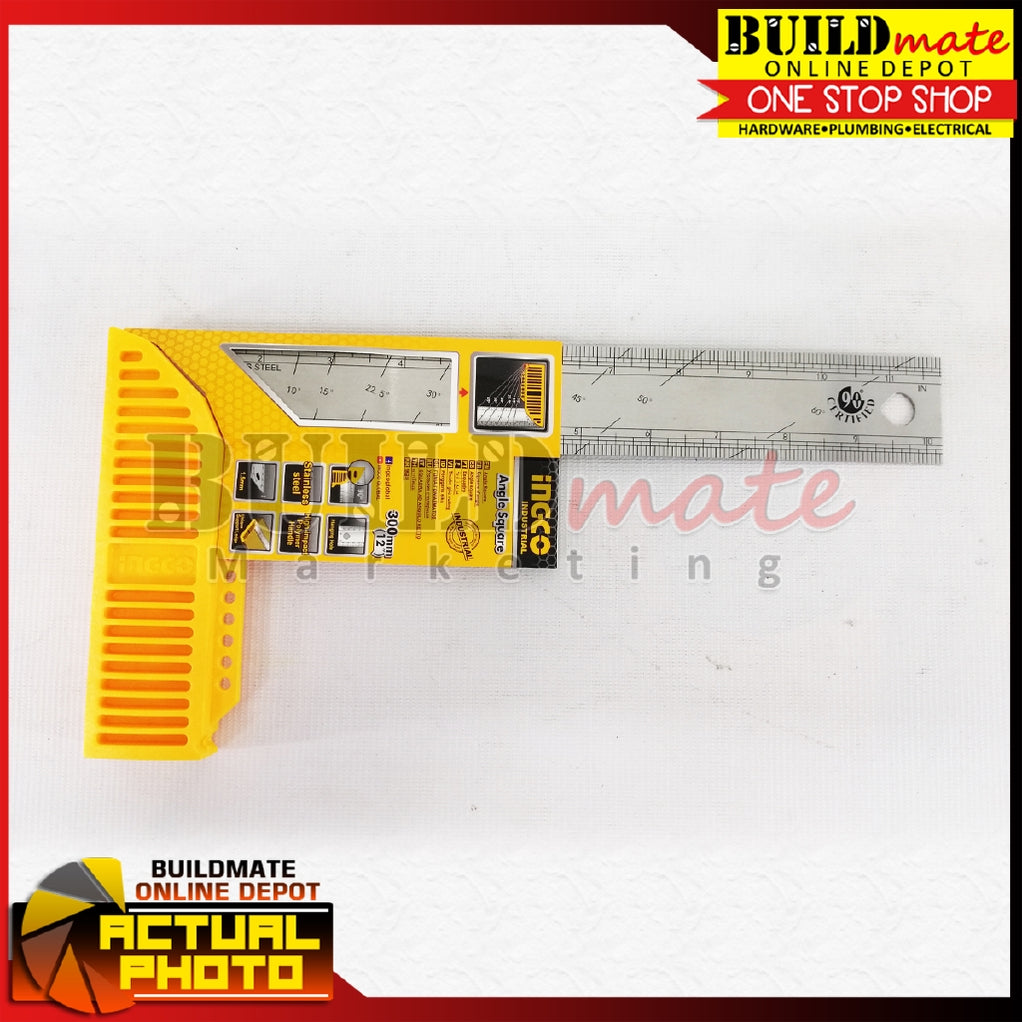 INGCO Angle Square 12" (300mm) HAS123002 •BUILDMATE• IHT — Buildmate