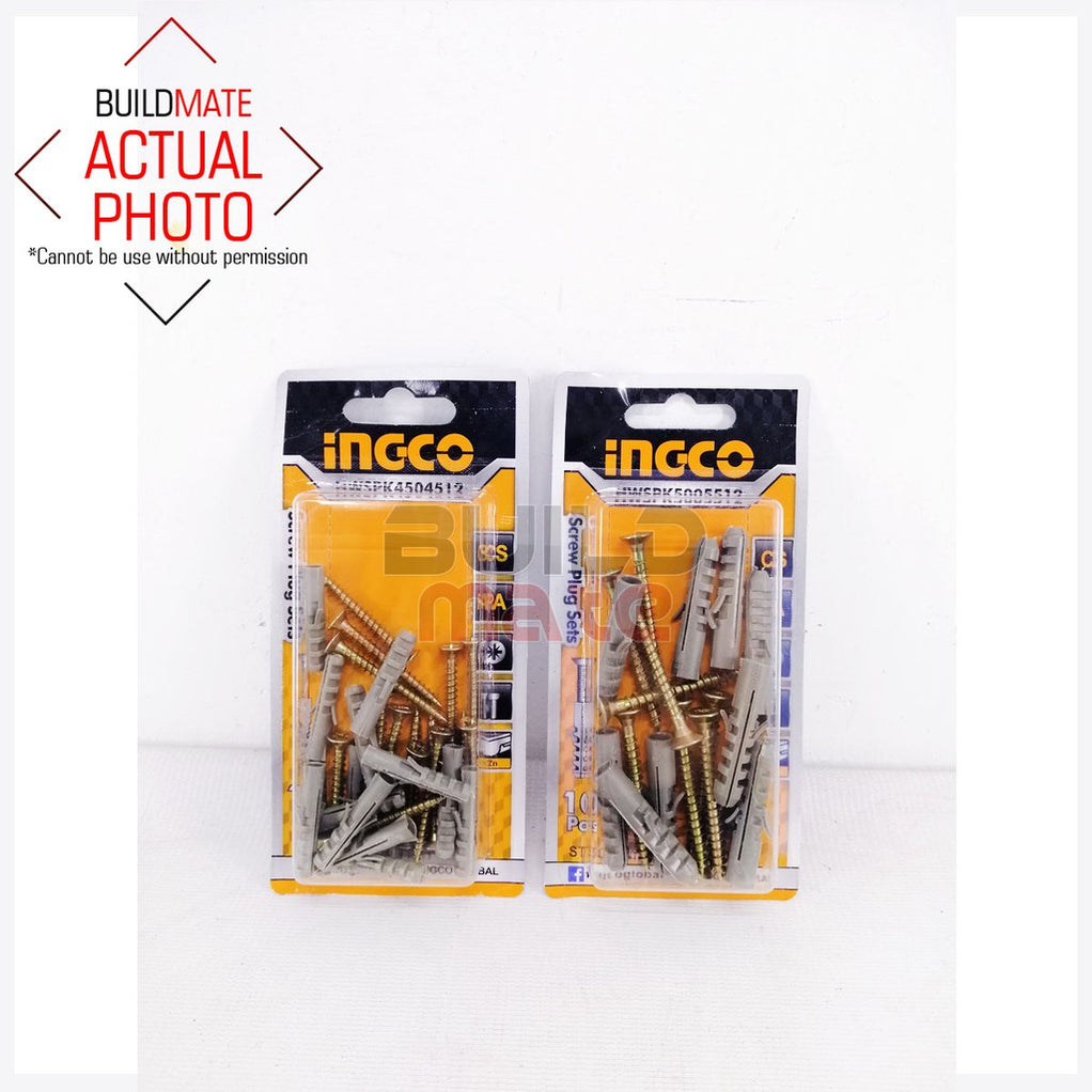 INGCO Tox Wall Screw Plug Sets with Stopper for Concrete ST4.0x40mm ...