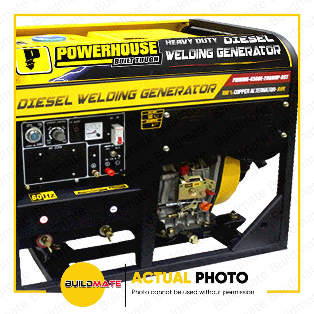 BUILDMATE Powerhouse Welding Machine Diesel Generator Battery Electric ...