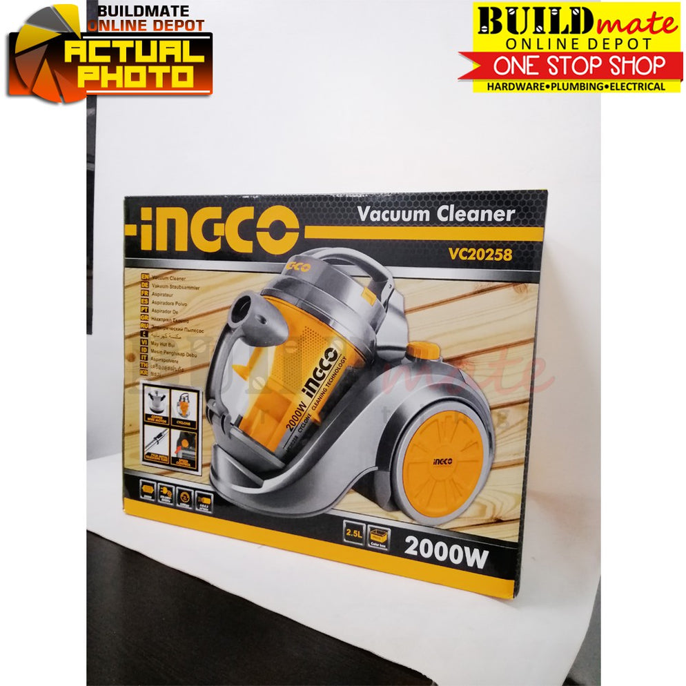 INGCO Original Vacuum Cleaner 2000W Pure Copper Motor VC20258 •BUILDMA ...