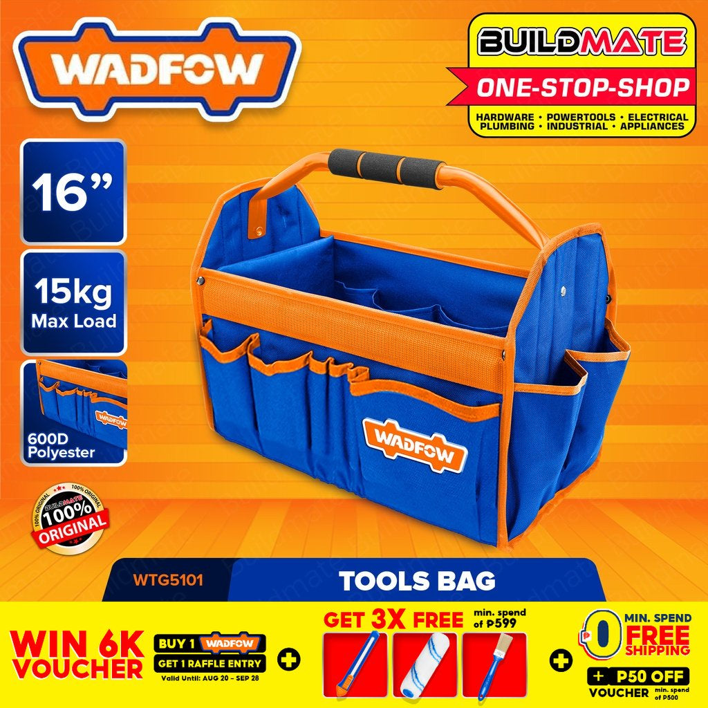 WADFOW Tools Tool Bag Baggage Storage Box 16" Inch Polyester 20KG Max ...