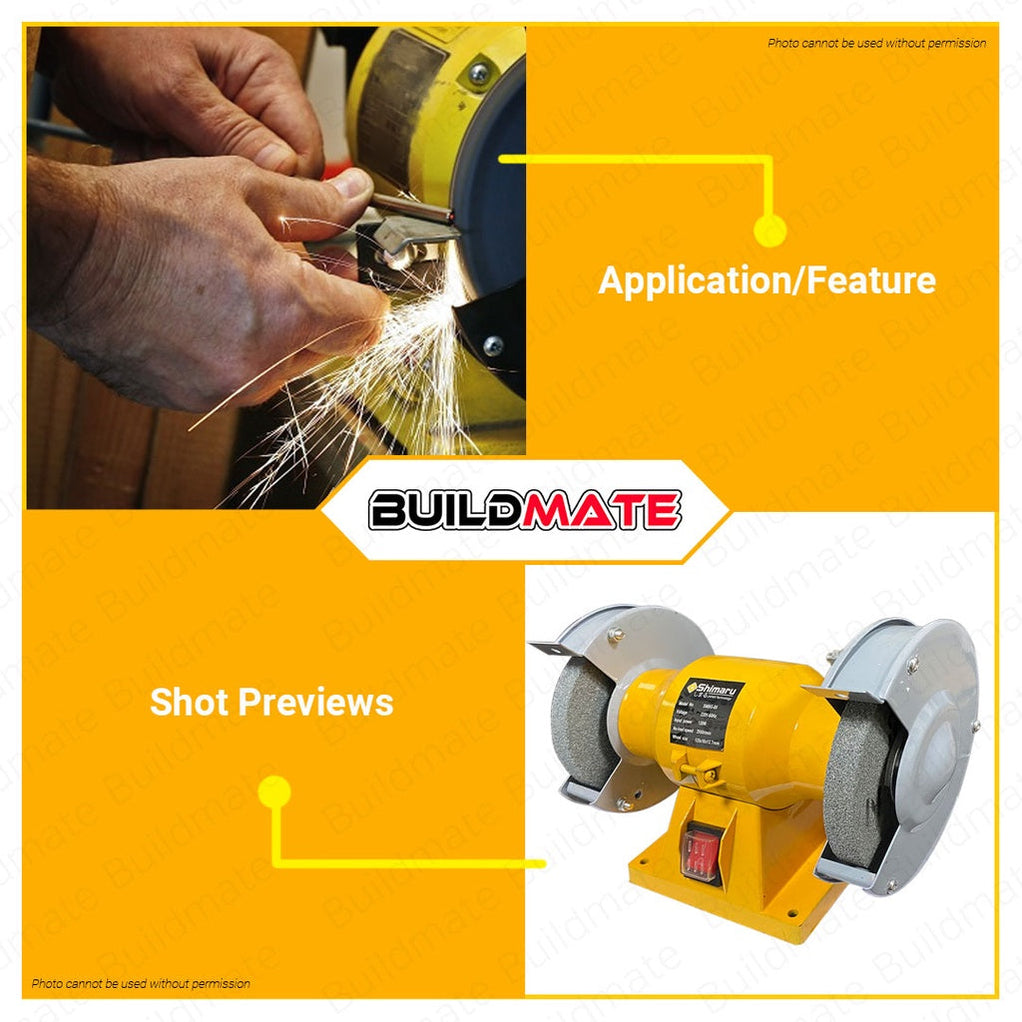 NEW! BUILDMATE | SHIMARU JAPAN Bench Grinder 5" Inch 120W | 180W [SOLD ...